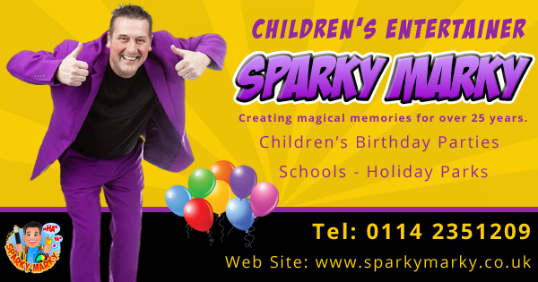 Childrens Entertainer Sparky Marky | Sheffield | Doncaster | Rotherham